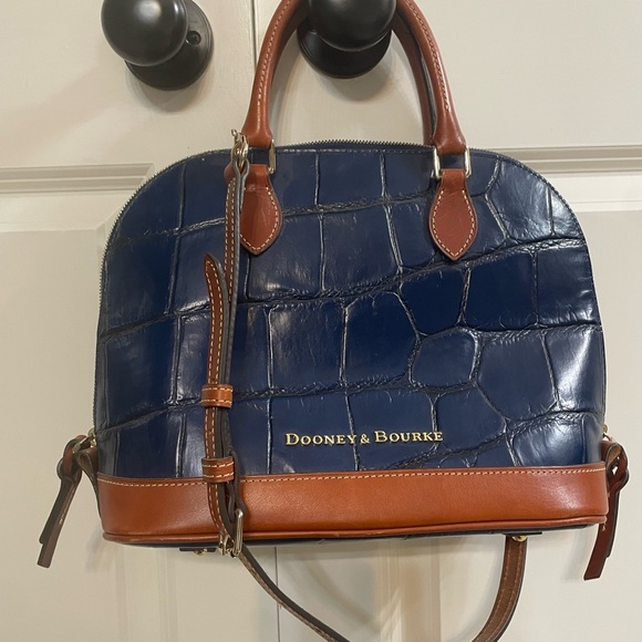 Dooney & Bourke | Bags | Dooney Bourke Blue And Brown Womens Bag | Poshmark